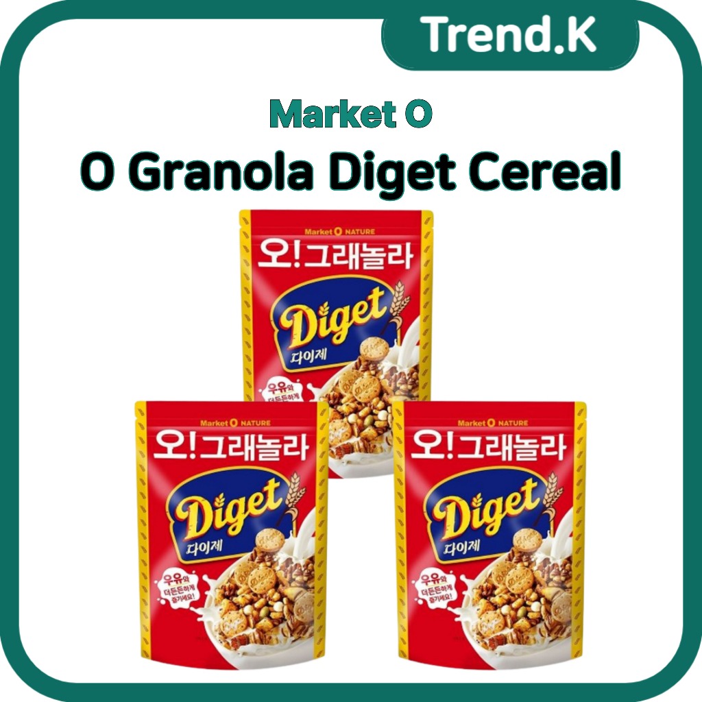 [Market O] O Granola Diget Cereal 1P / 3P - add New Flavors(Choco ...