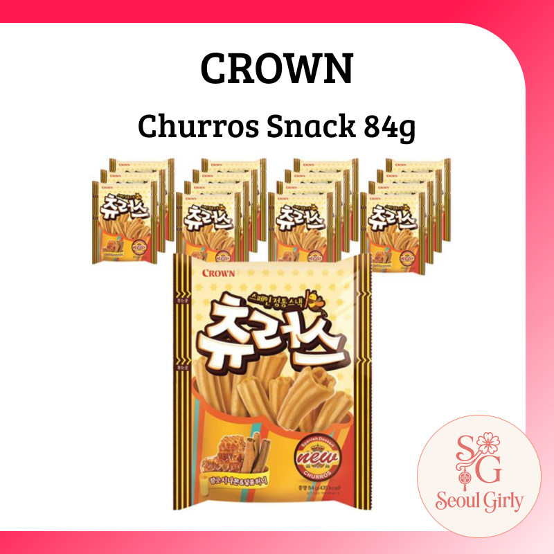 [CROWN] Churros Snack 84g - Korean Snack/ Shipped from Korea | Shopee ...