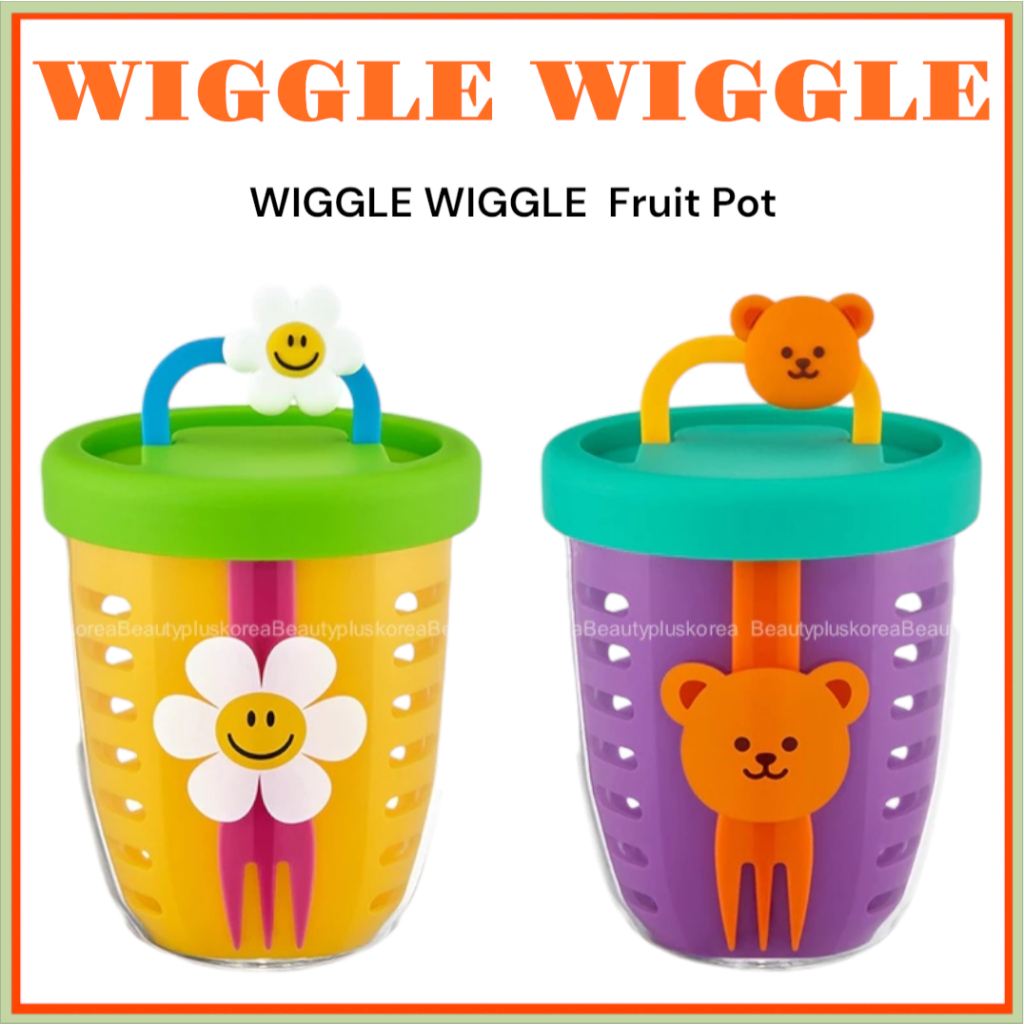 [WIGGLE WIGGLE] Fruit Pot Salad Box 600ml (Smile We Love / Wiggle Bear ...