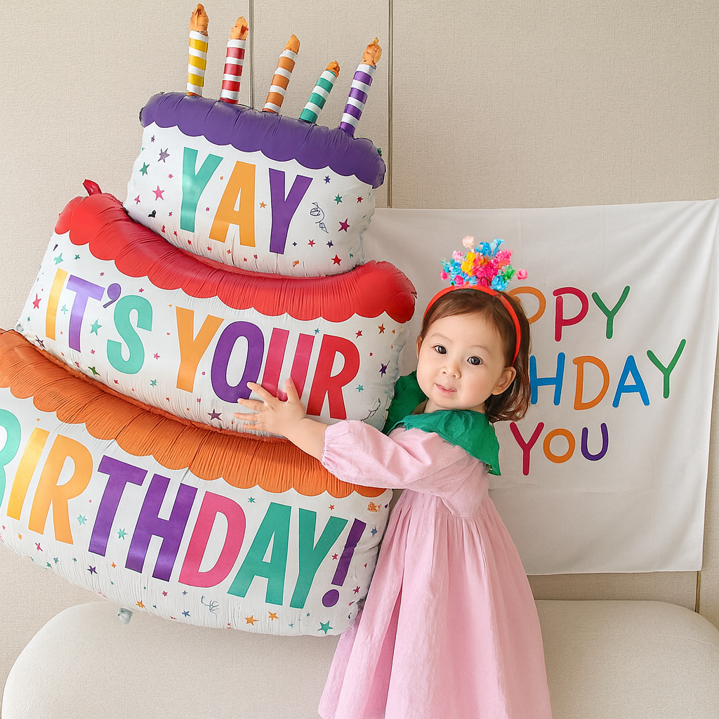 Extra Large Birthday Cake Balloon Happy Birthday 1.2M | Shopee Malaysia