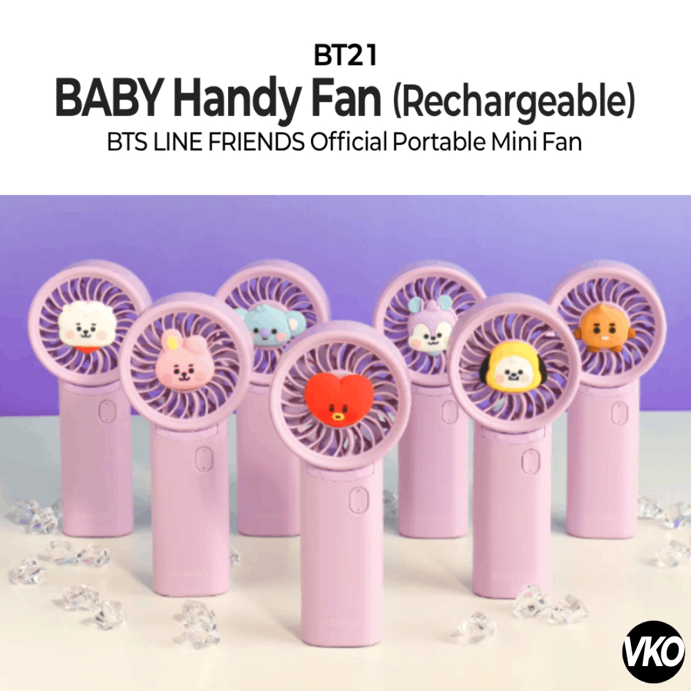 BT21 BABY Handy Fan | BTS LINE FRIENDS Official Portable Mini Fan ...
