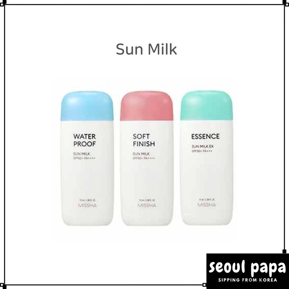 MISSHA All Around Safe Block Essence Sun Milk/Finish Sun Milk ...