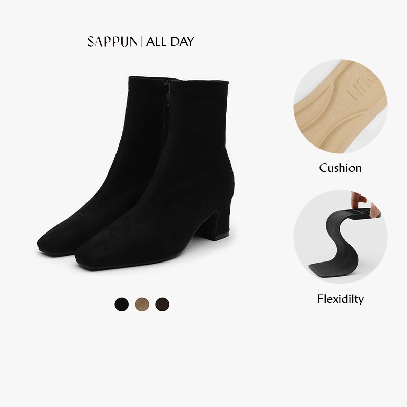 [SAPPUN] Odrine Socks Ankle Boots (5cm) | Shopee Malaysia