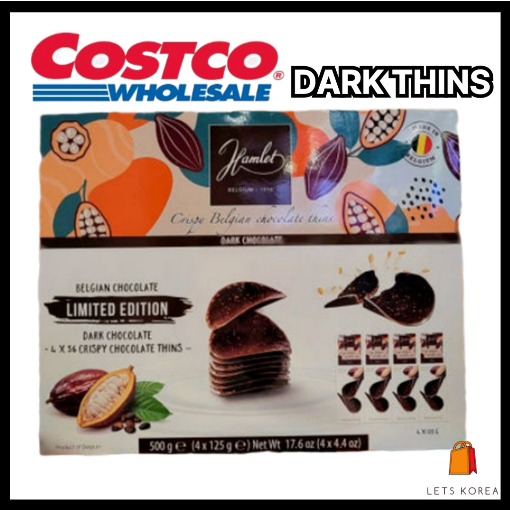 HAMLET Belgian Dark Chocolate Thins | Premium Belgian Crispy Chocolate ...