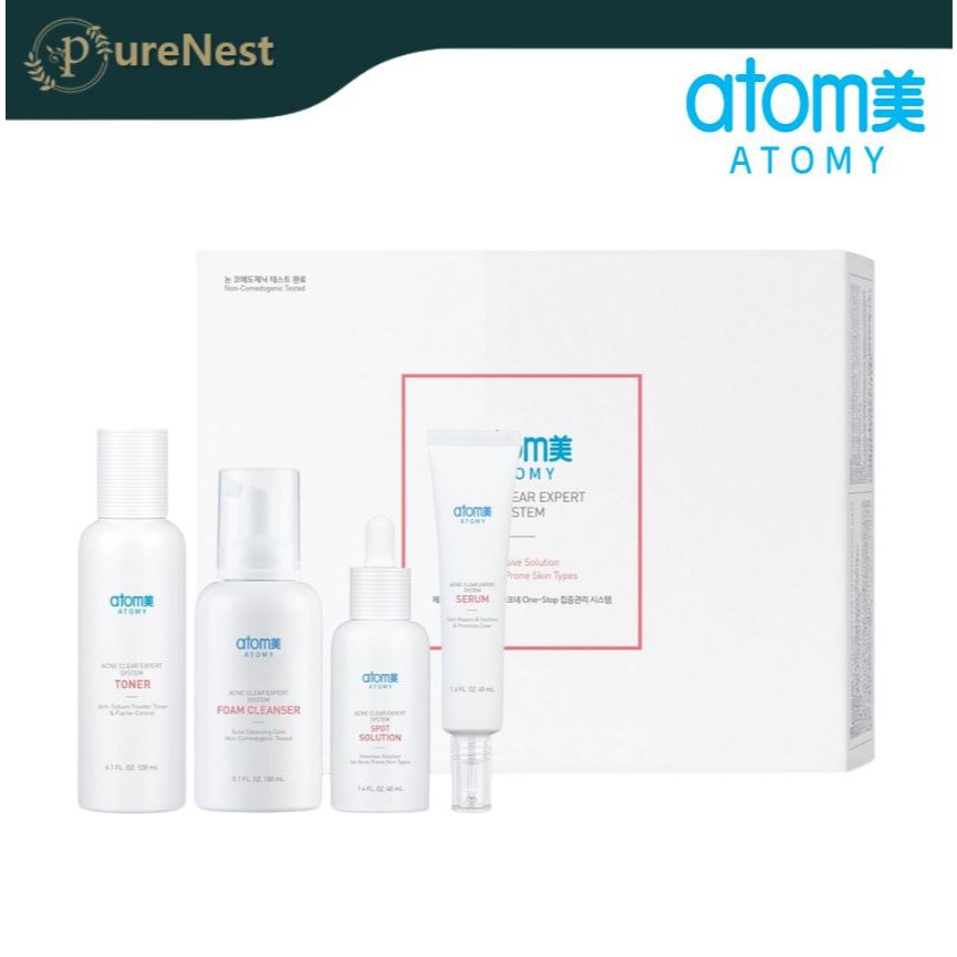 [Atomy] Acne Clear Expert System – Foam Cleanser / Toner / Spot ...
