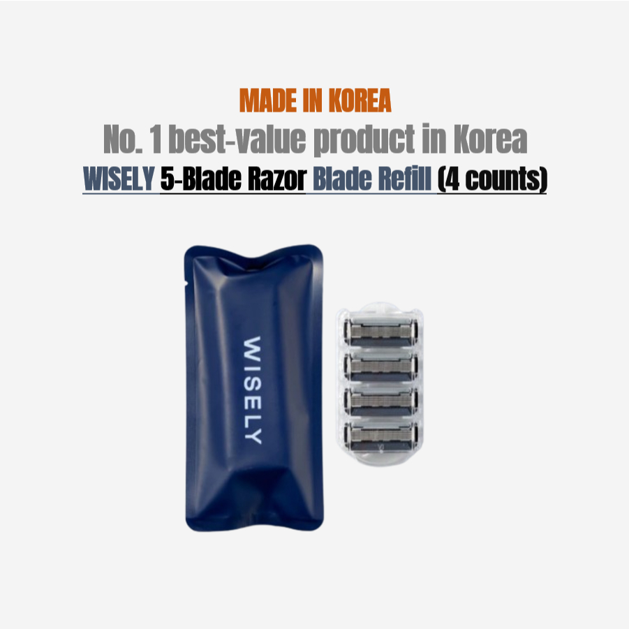 WISELY 5-Blade Razor Blade Refill (4 counts) | Shopee Malaysia