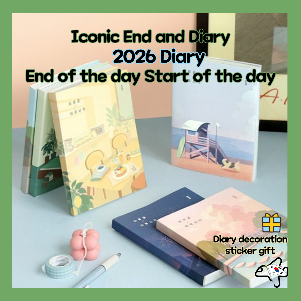 2026 Iconic End and Diary/Weekly Schedule Diary/2026 Korean Diary ...