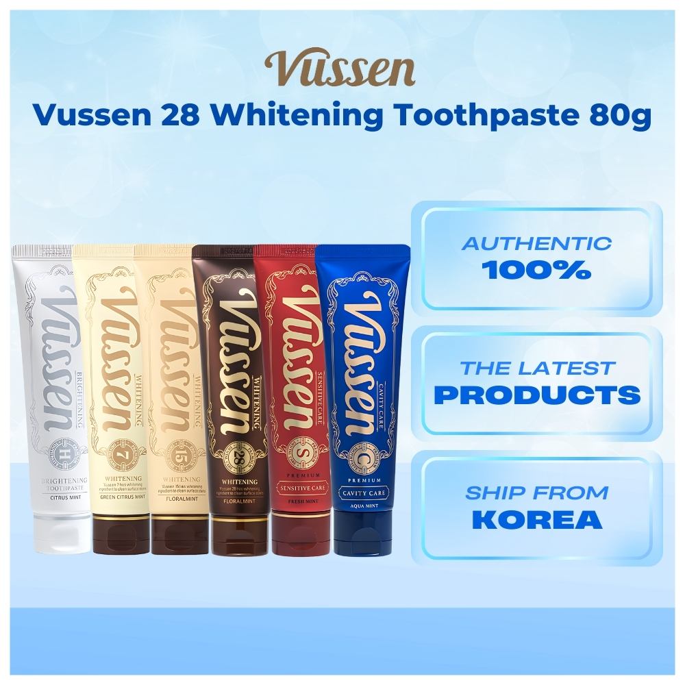 VUSSEN Whitening Premium Toothpaste | 6 Types for Oral Care ...
