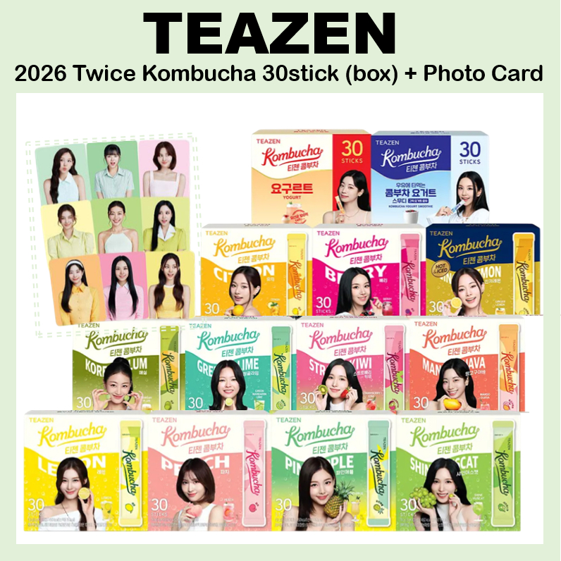 [TEAZEN] 2026 Twice Kombucha Powder Drink 30stick (box) + Photo Card ...