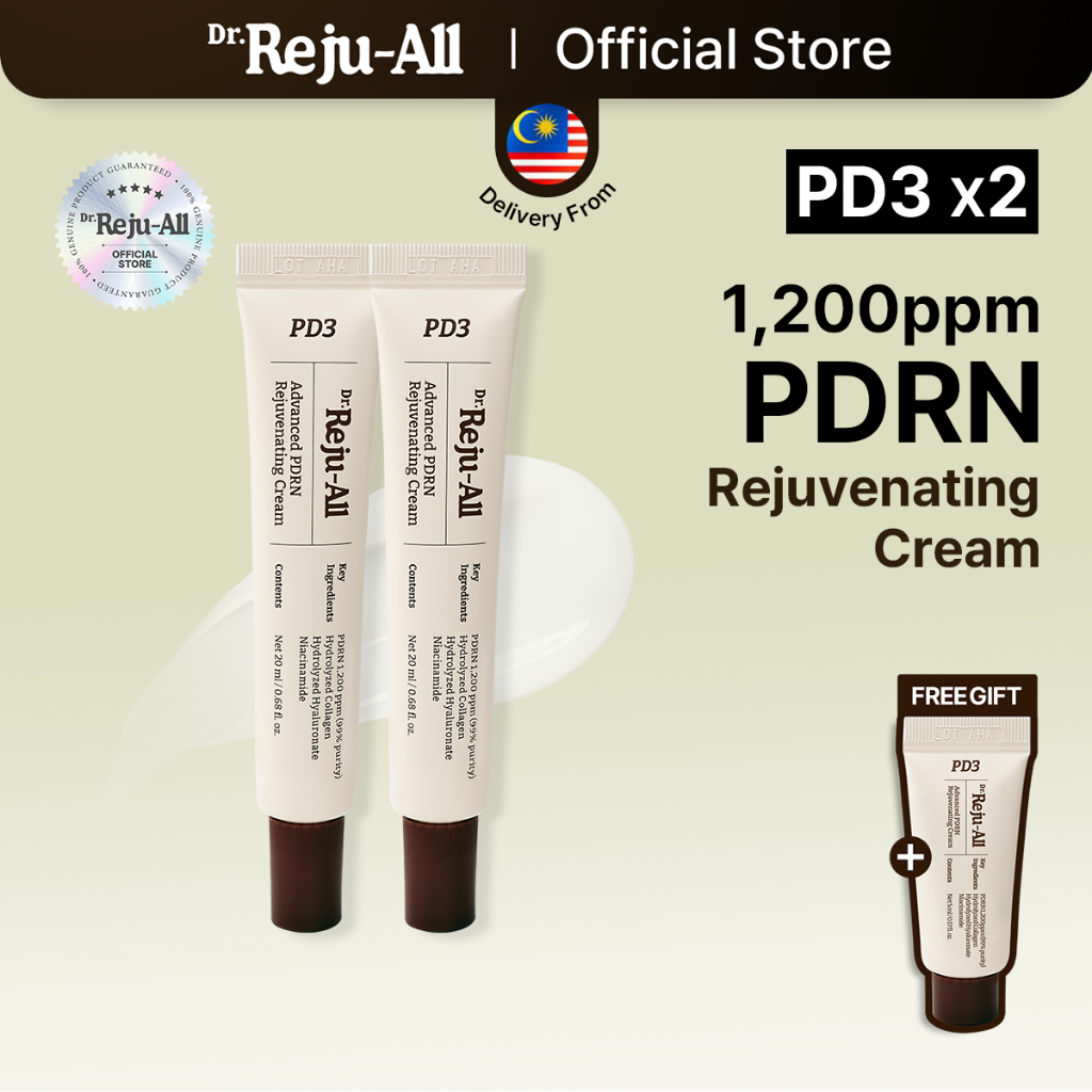 [Dr.Rejuall Official] (PD3 x2) PDRN 1200ppm Rejuvenating Cream 20ml ...