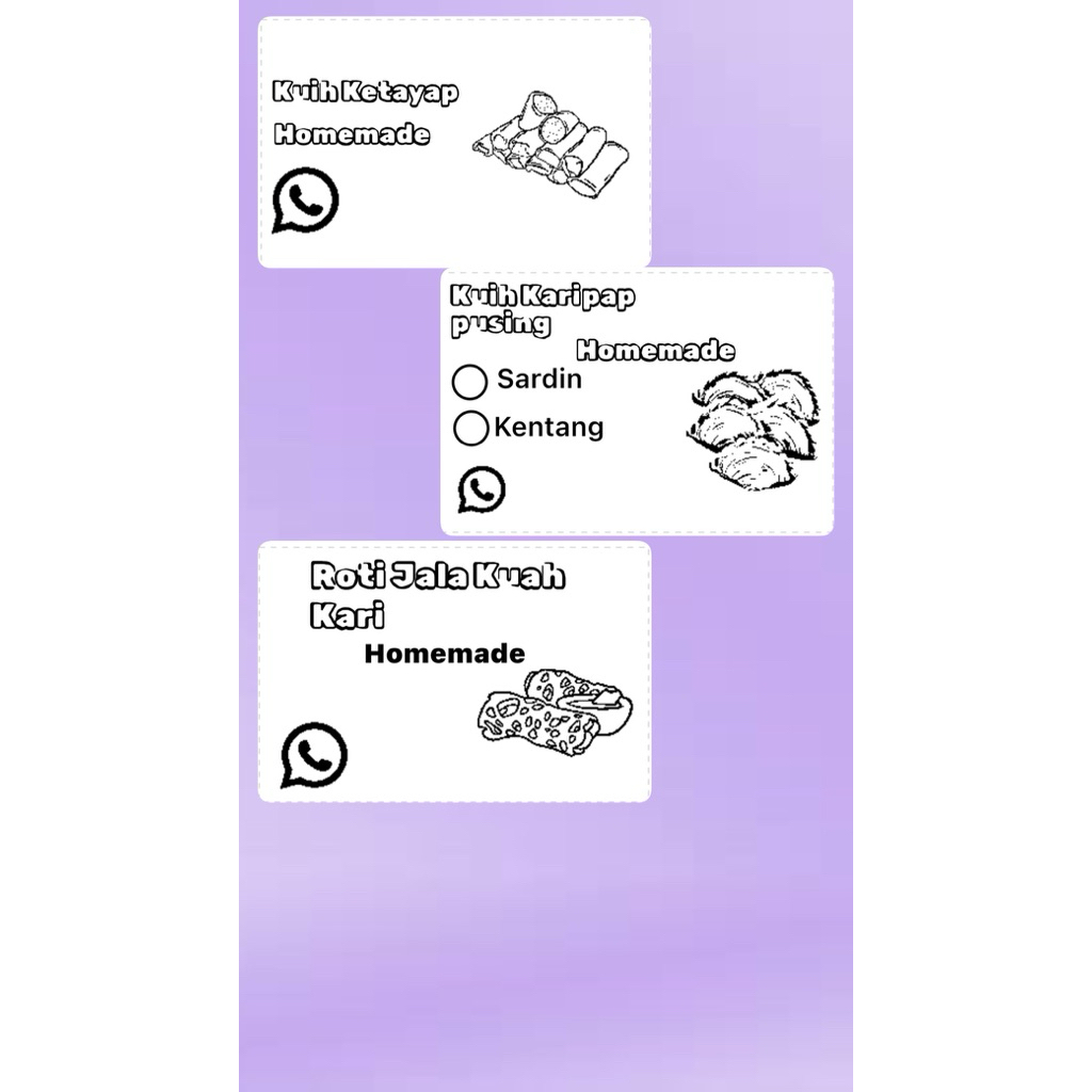 Sticker makanan(Kuih muih) | Shopee Malaysia