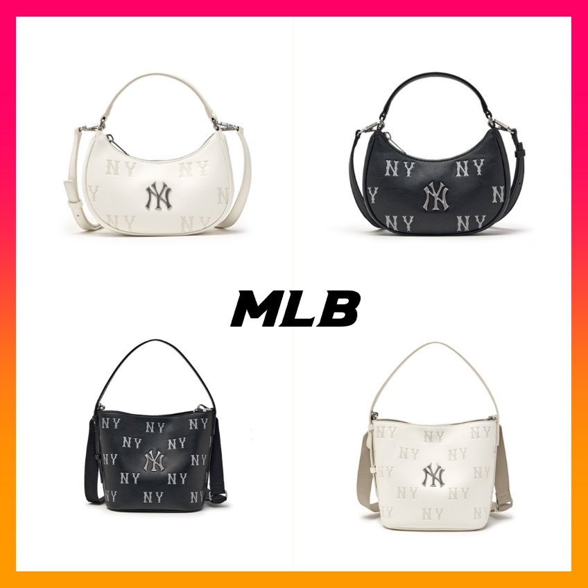 MLB Classic Monogram Embossed Bucket Bag (2026New) | Shopee Malaysia