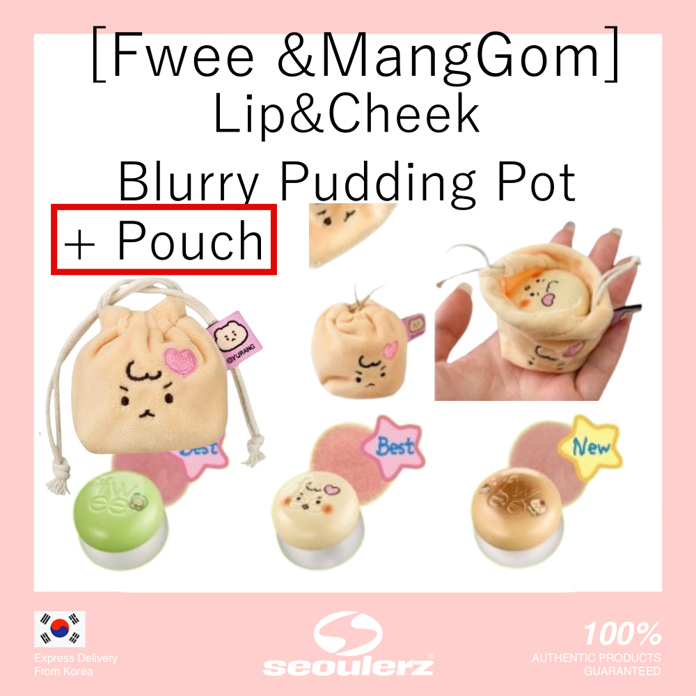 [Fwee &MangGom] Lip&Cheek Blurry Pudding Pot 30 Colors + Pouch | Shopee ...