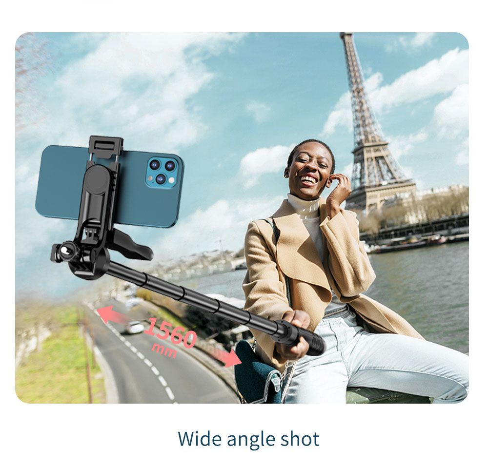 L16 1530mm Wireless Selfie Stick Tripod Stand Foldable Monopod for ...