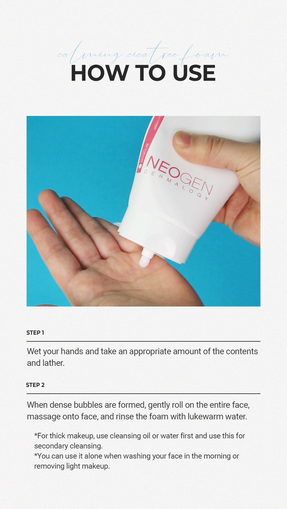 [NEOGEN DERMALOGY] Calming Cica Tree Micellar Cleansing Foam (200ml ...