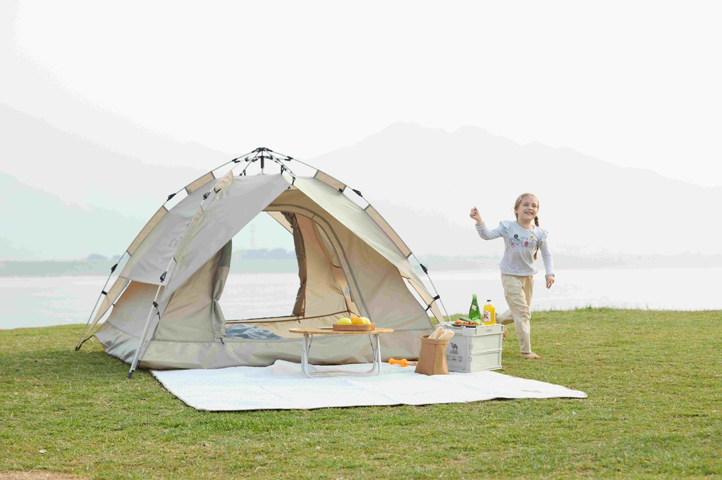 CAMEL CROWN Automatic 3-4 People Outdoor Portable Folding Rainproof Sunscreen Tent | Shopee Malaysia