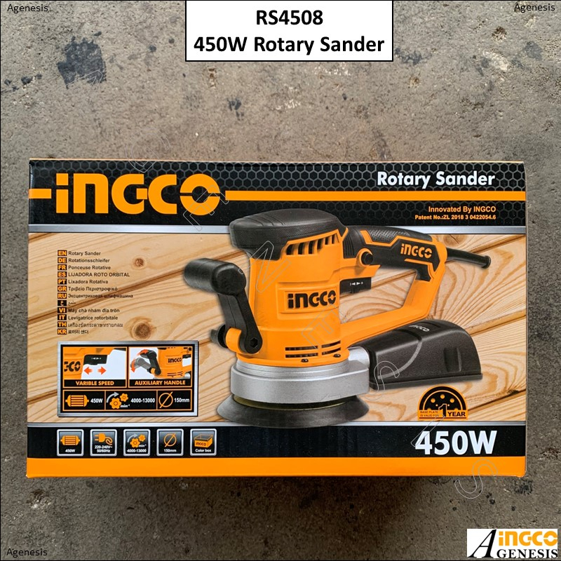 INGCO 320W 450W Rotary Sander RS3216 RS4508 | Shopee Malaysia