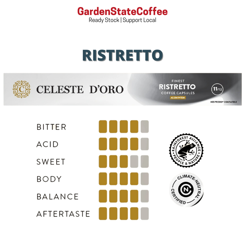 Celeste d'Oro - Nespresso Compatible Aluminium Coffee Capsules (10 per ...