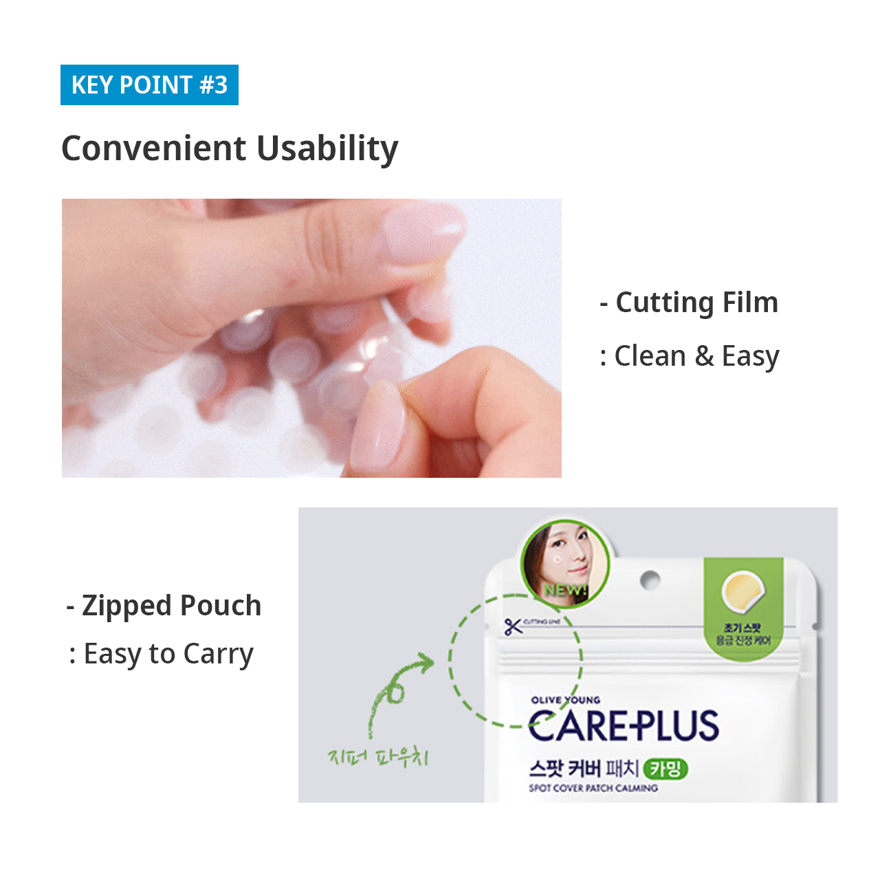 🇰🇷 [Olive Young] (New/Pack) Care Plus Pimple Spot Patch Acne Stickers ...