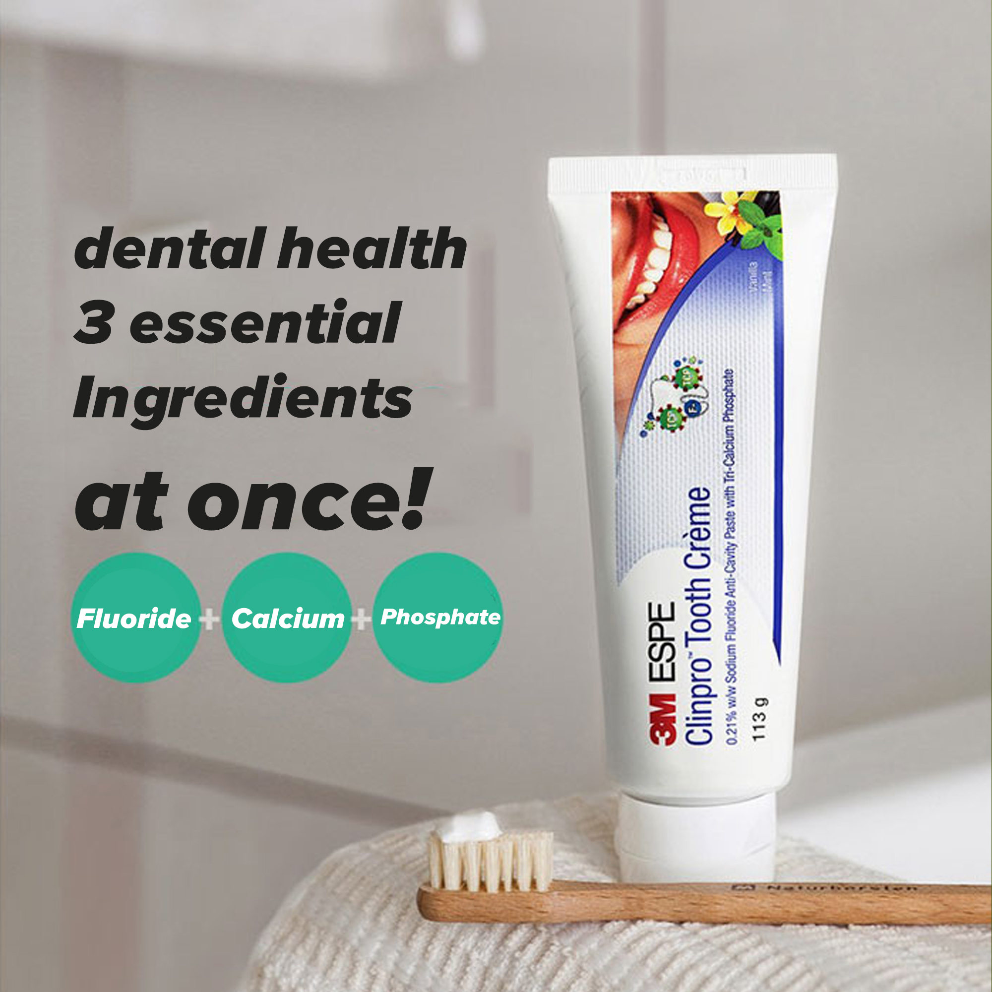 3M ESPE Clinpro Tooth Creme Toothpaste 113g / Anti-Cavity Care / 2 ...