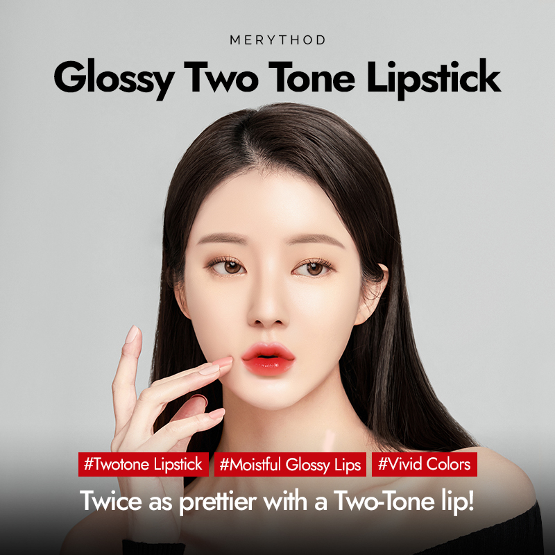MERYTHOD Glossy Two Tone Lipstick | Shopee Malaysia