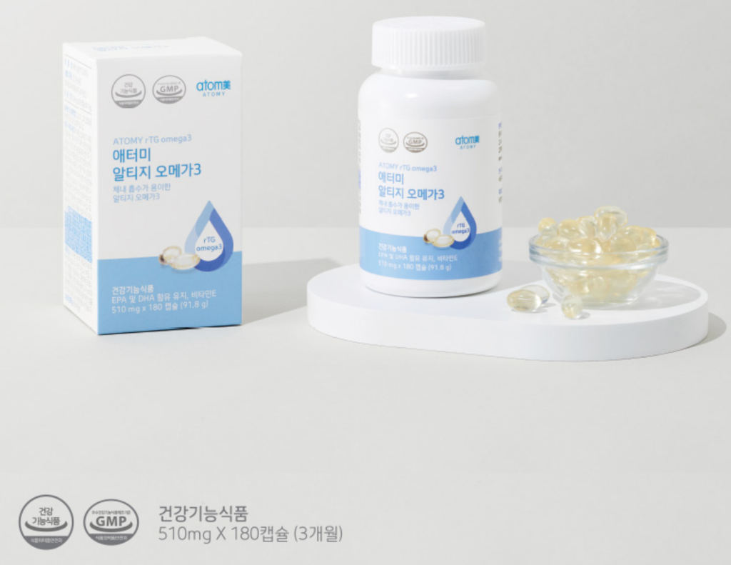 [Atomy] rTG Omega 3 510mg x 180 Capsules, Atomy omega 3 Omeag3 | Shopee ...