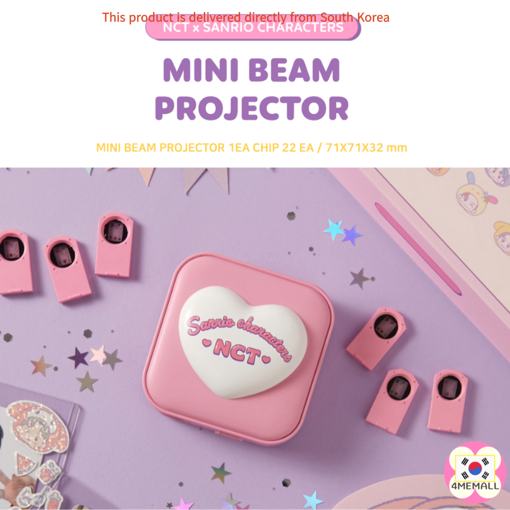 [ NCT x SANRIO CHARACTERS ] NCT Mini Beam Projector (Chip 22ea) NCT127 ...