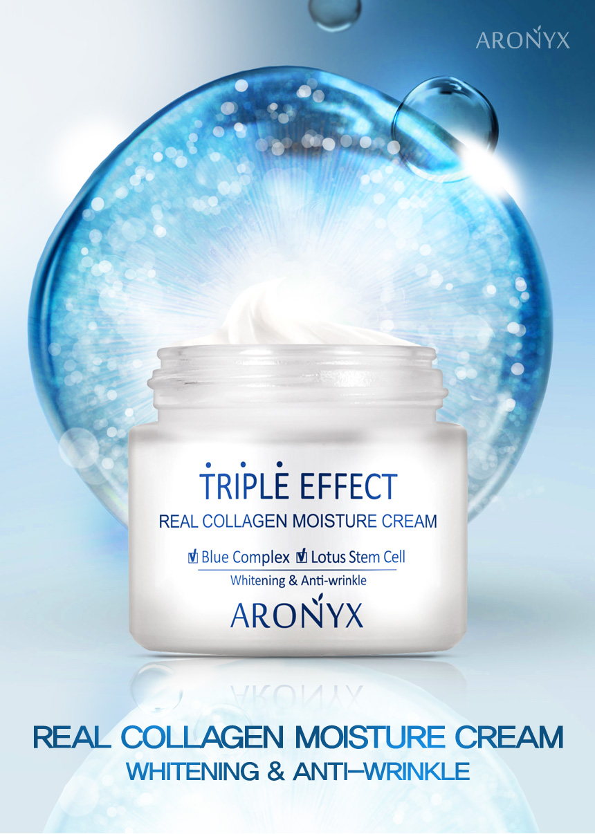 [MEDIFLOWER] ARONYX Triple Effect Real Collagen Moisture Cream 50ml ...