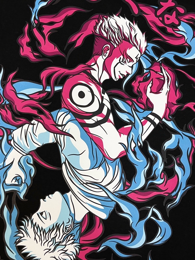 Jujutsu Kaisen T-Shirt Series Sukuna Gojo Yuji Front Print Crafter Tee ...