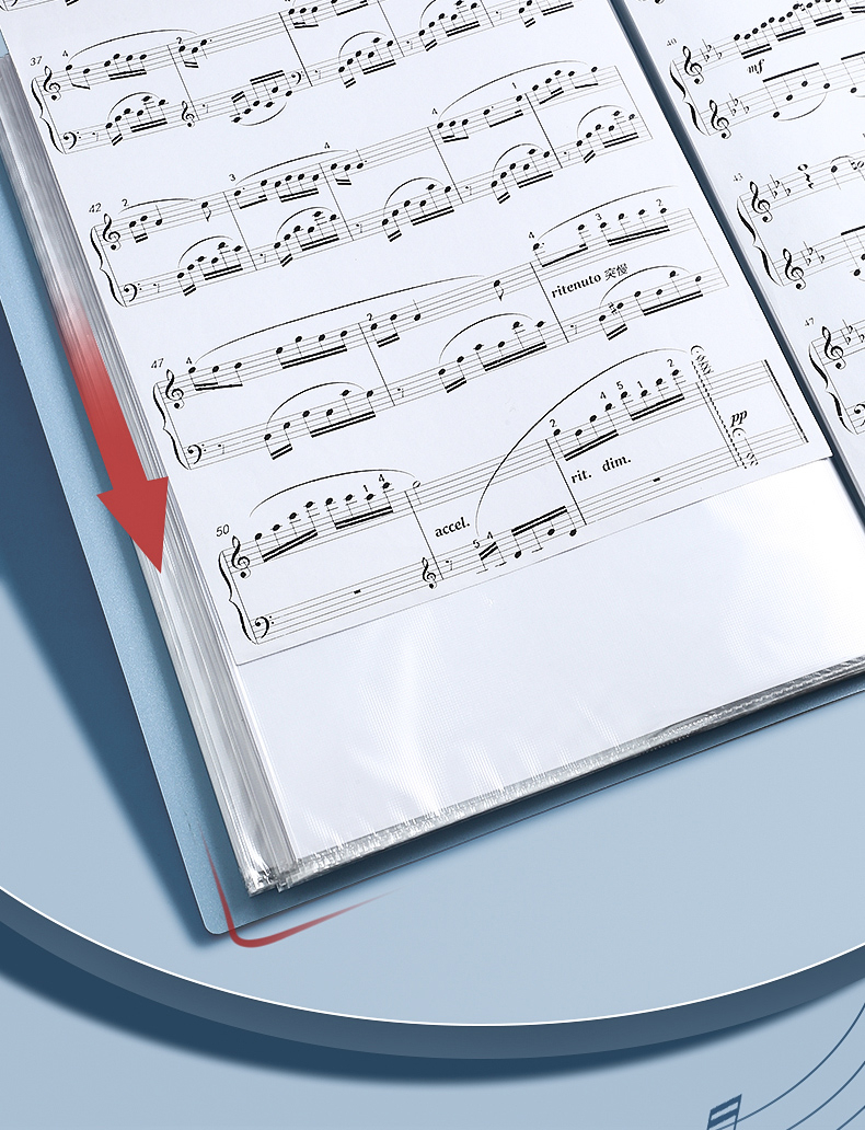 A4 File Display Book Folder 40/60/80Pages Transparent Insert Pocket ...