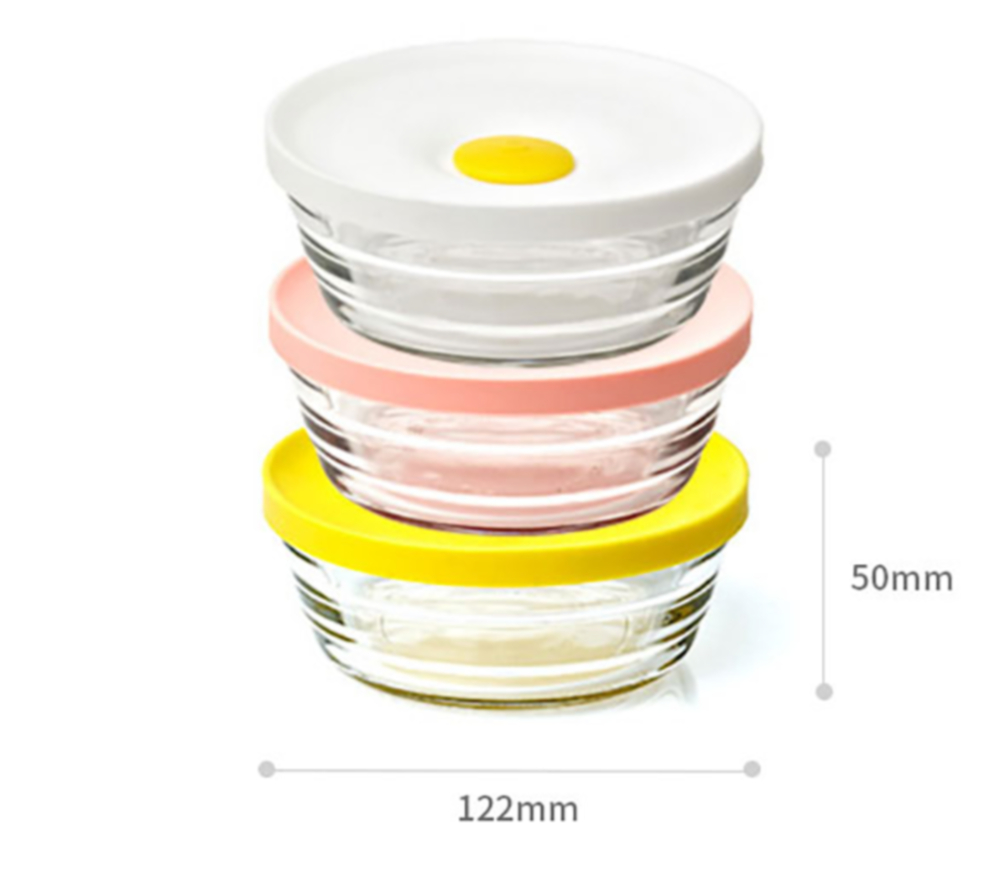 Glasslock Microwave Cooking Bowl with Silicone Lid Steam Release 310ml x 3p | Shopee Malaysia