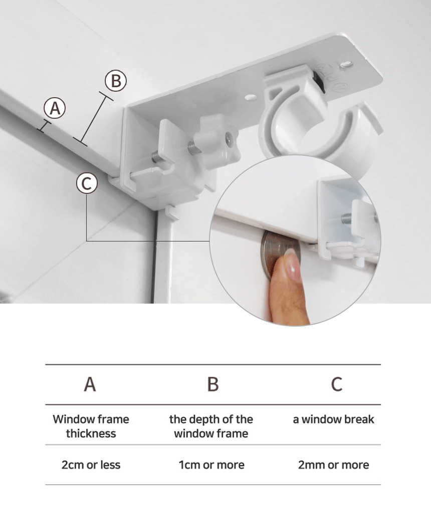 [Bong bracket slim version] Hanging curtain blinds without nails ...