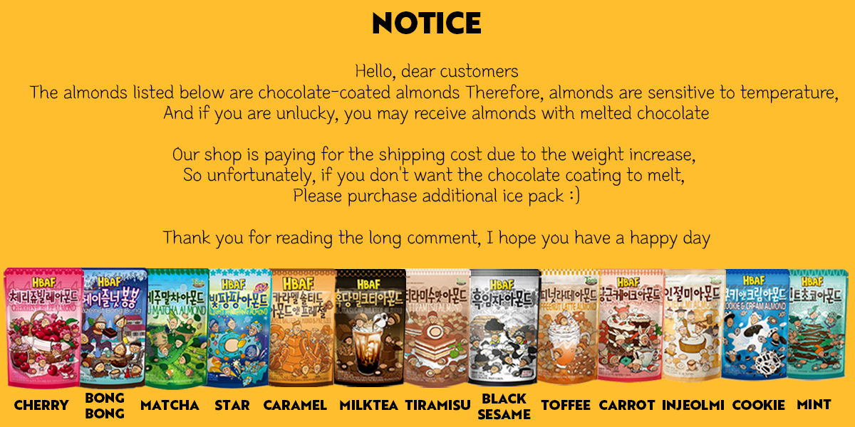 HBAF / Tom's Farm Korean Honey Butter Almond / 120g / Baked Corn ...