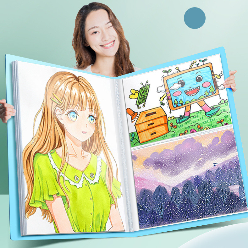🔥Free Shipping🔥A3/A2,8K/4K Picture Album Folder File Folder Storage ...
