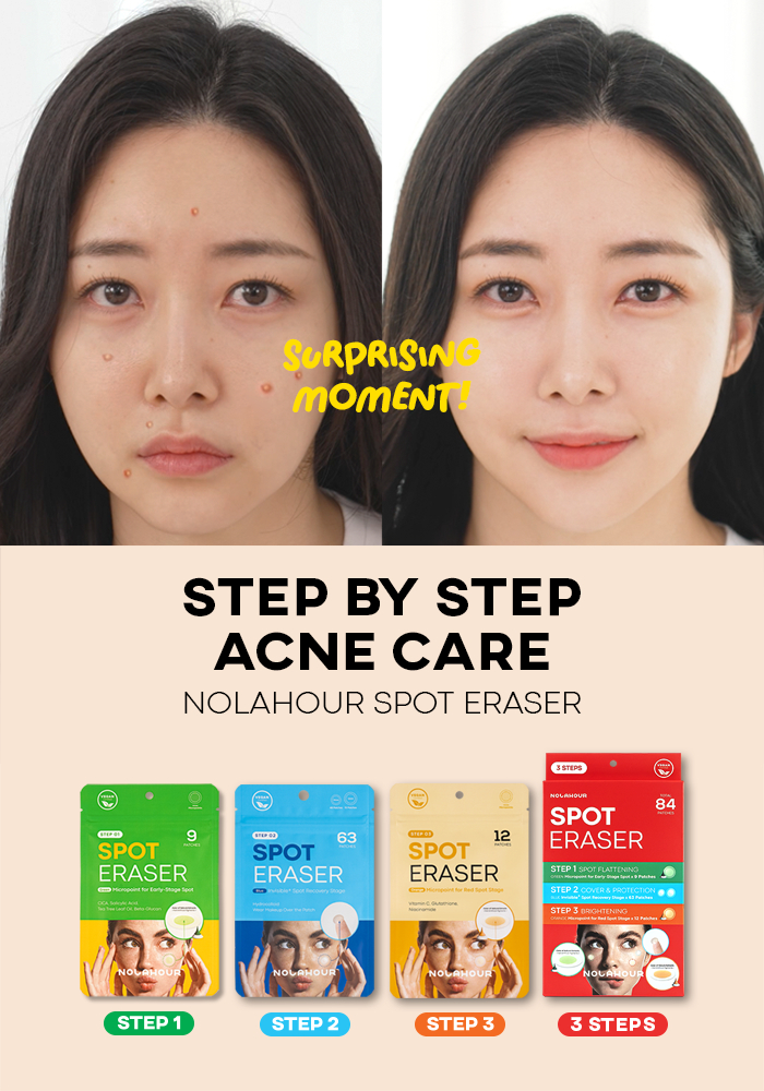 NOLAHOUR 3 Steps Acne Patch 84 Patches(Soothing Brightening Conceal ...