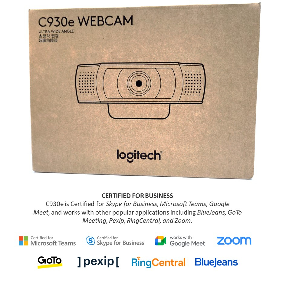 Logitech C930E Business Webcam with a Wide Field of View and HD Digital ...