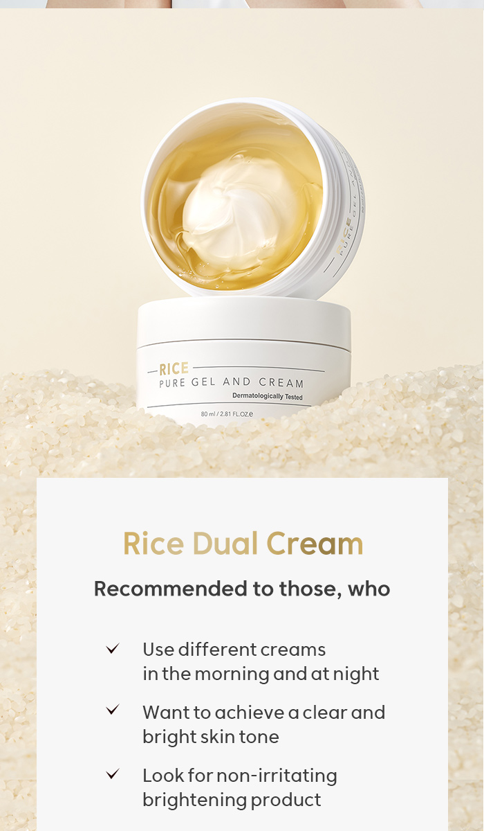 THANKYOU FARMER Rice Pure Gel And Cream 80ml | Shopee Malaysia