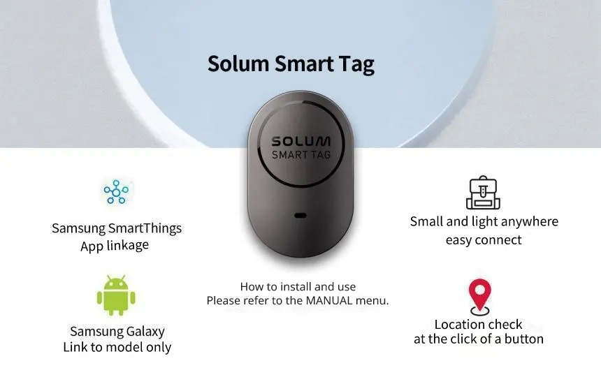 [Ready Stock] SOLUM Smart Tag Samsung Galaxy Smart Tag Plus Compatible ...