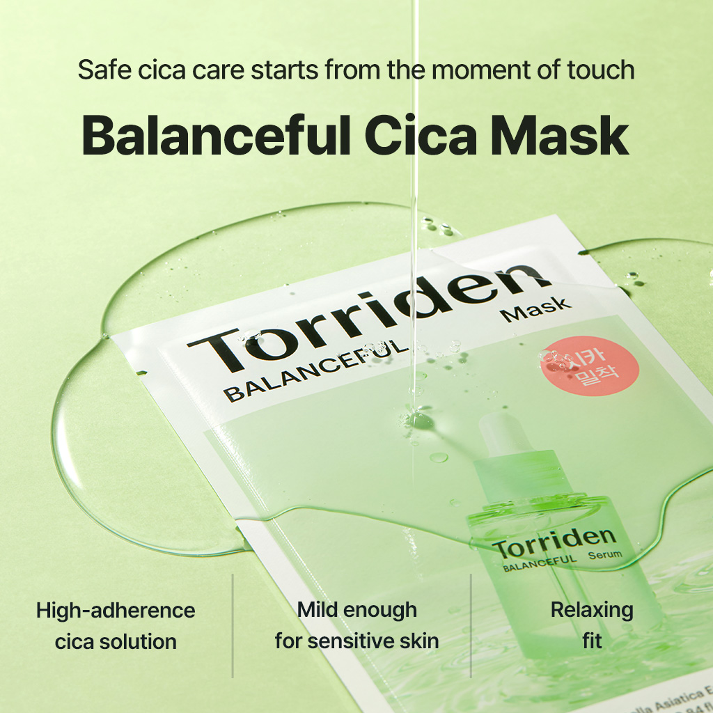 [Torriden Official] BALANCEFUL Cica Sheet Mask for skin Soothing and ...