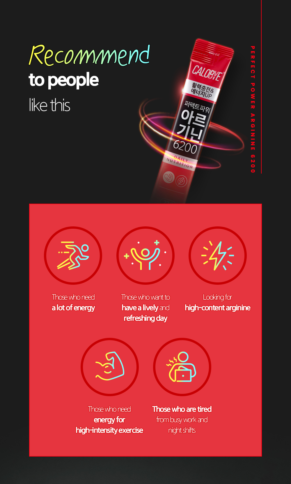 [CALOBYE] Perfect Power L-Arginine 6200 (6,200mg of arginine, liquid ...