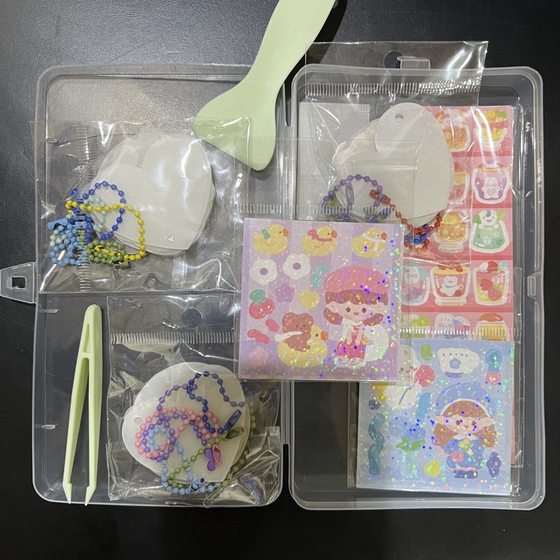 Guka Sticker Set Kids Toys Storage Box DIY Keychain Hand Material DIY ...