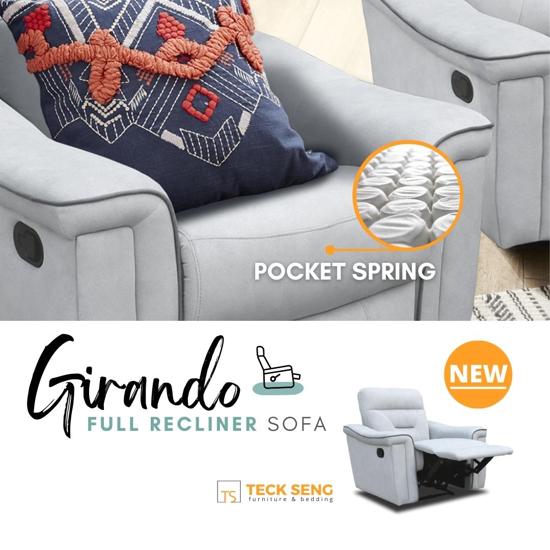 [TECK SENG] Italian Minimalist Pet Friendly Fabric Sofa/ Easy Clean ...