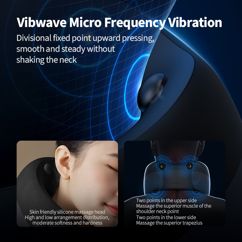 Philips Neck Massager Soothing 45°C Heating Vibwave Type-C Fast Charging (2000mAh/430g Weight ...