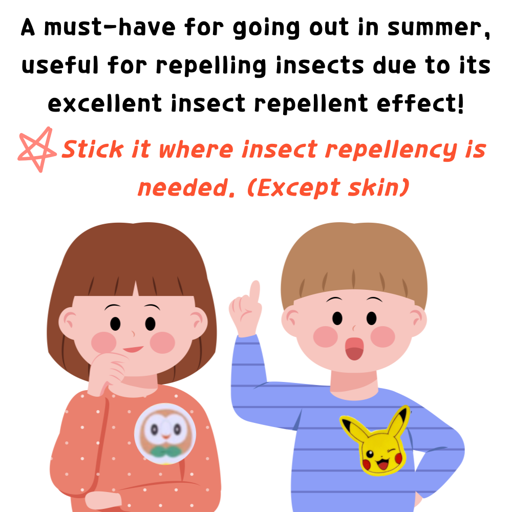 Pokémon Plaid Summer Patch Pokemon Patch Mosquito Bug Repellent Patch ...