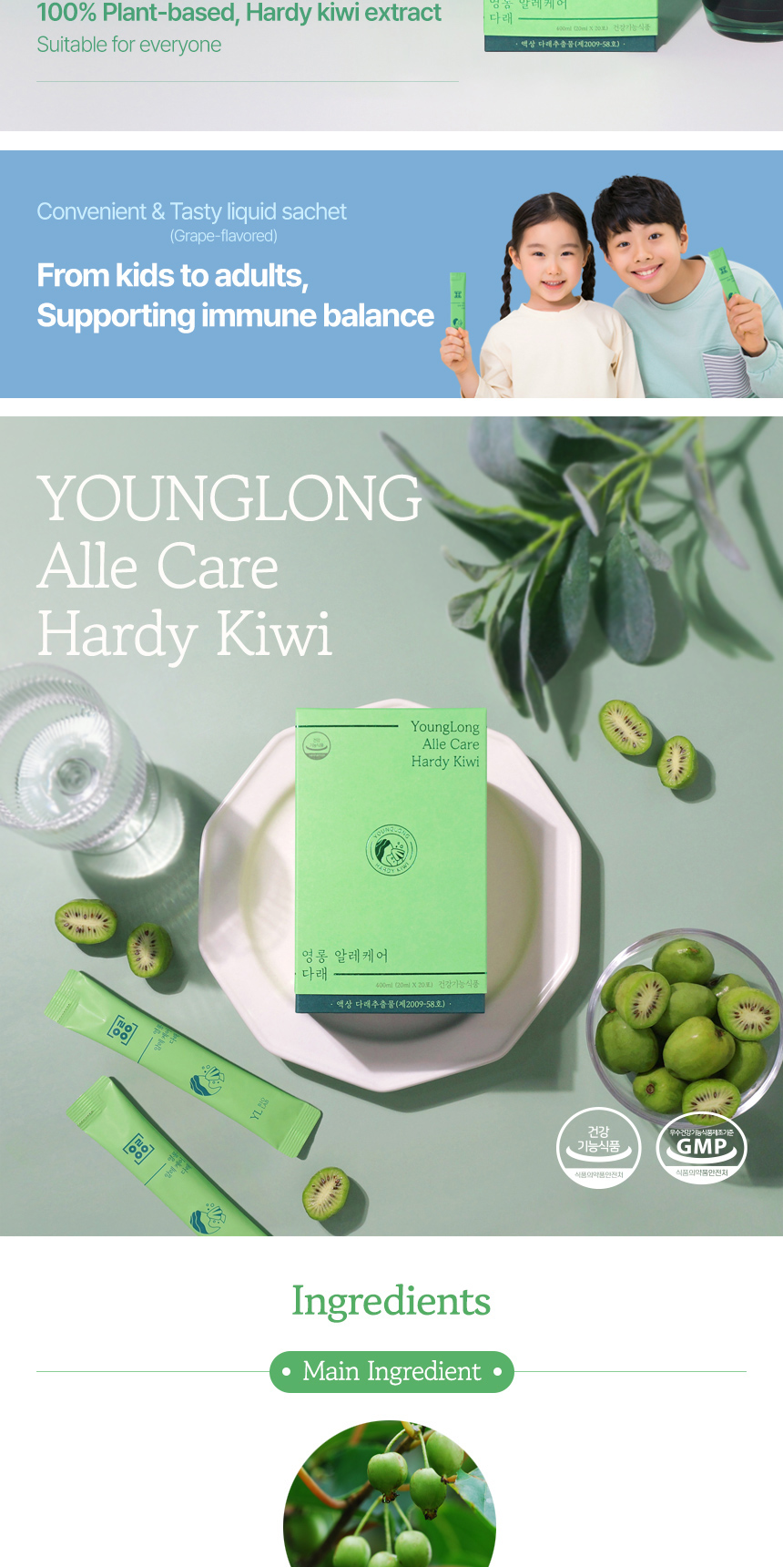 [YOUNGLONG] Alle Care Hardy Kiwi / Curated by Korean Pharmacists ...