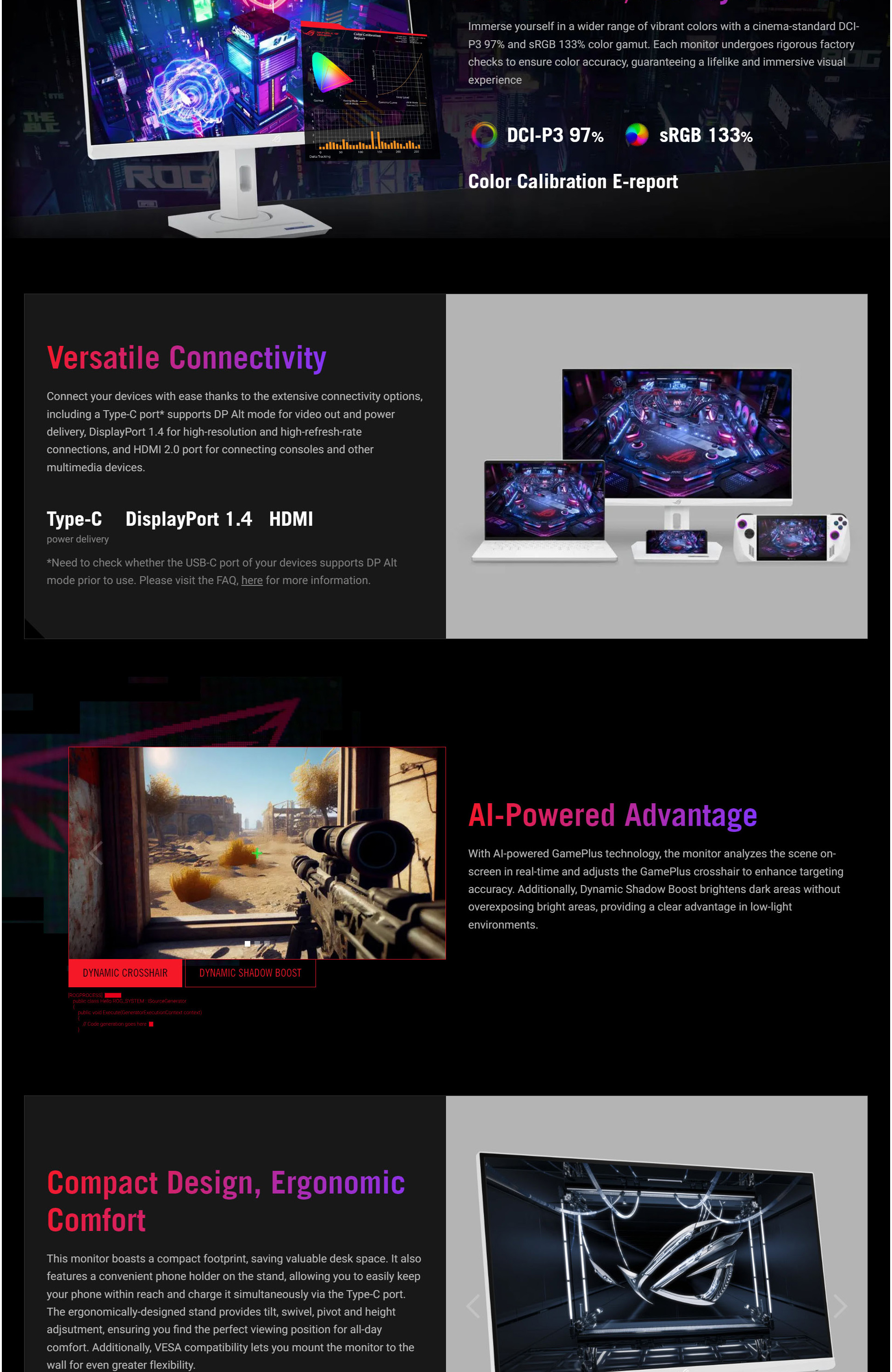 Asus ROG Strix XG27ACS-White - 27-inch QHD 180Hz Fast IPS Gaming ...