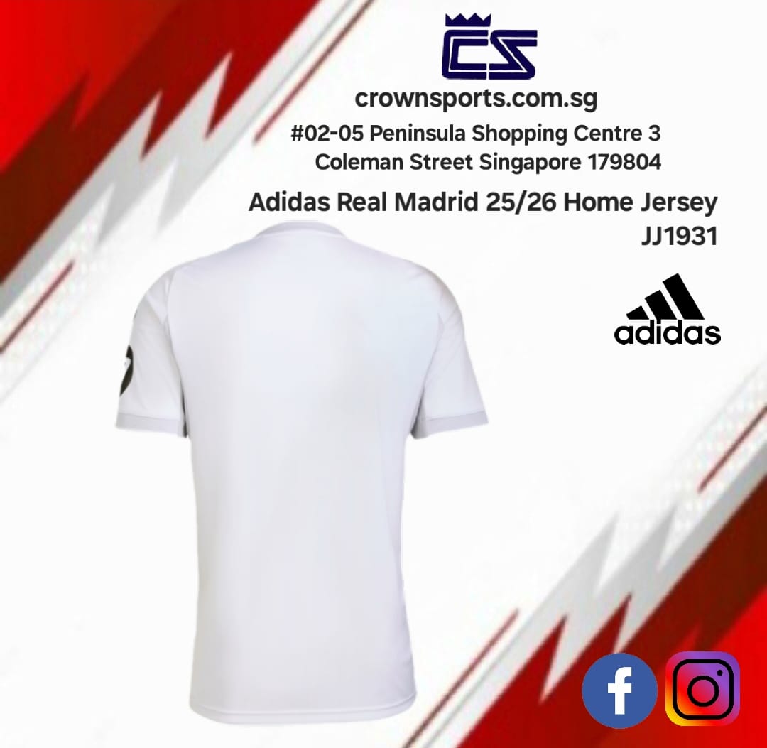 Real Madrid 25/26 Home Jersey Adidas - JJ1931 | Shopee Malaysia
