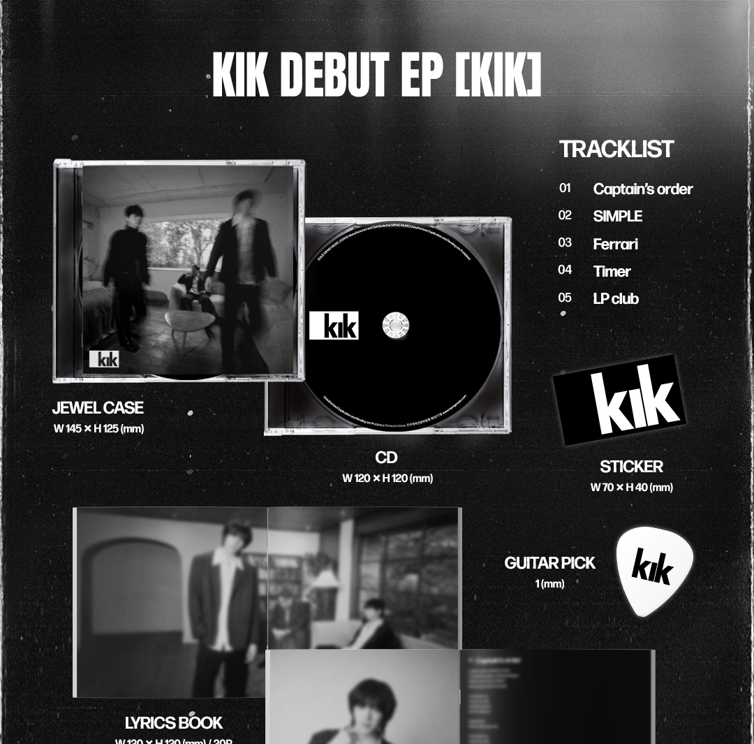 KIK [KIK] Debut EP Album (11th Jul.2025) | Shopee Malaysia