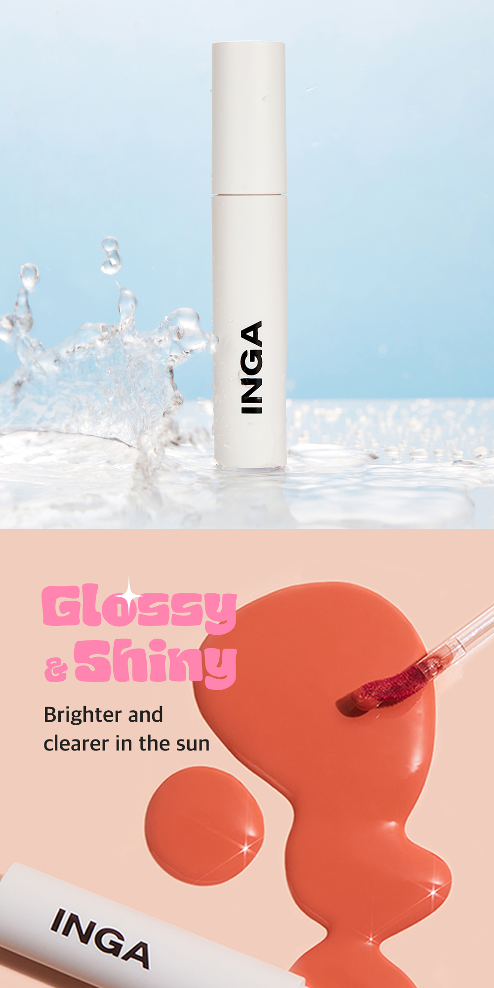 INGA Glassy Water Glow Lip Tint (SNOWY_13 colors) | Shopee Malaysia