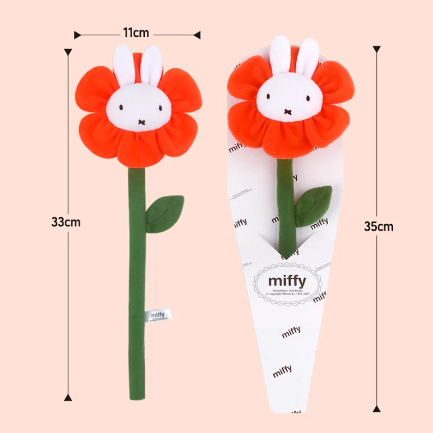 [Miffy & Friends] Flower Flexible Wire Cute Soft Doll Congrats Bouquet ...